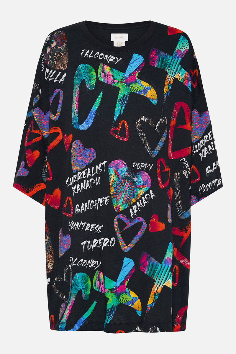 Super Oversized Tee, Tagged Up | CAMILLA US – CAMILLA