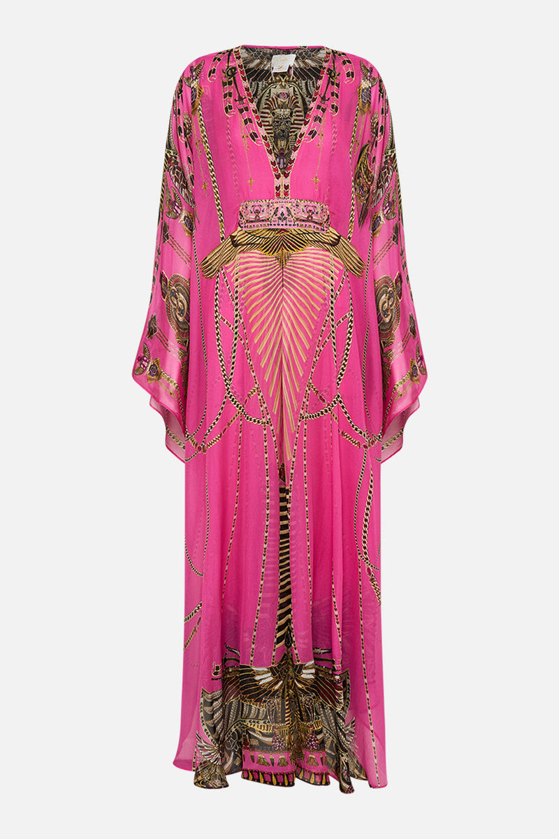 The Song Of The ScarabLong Kaftan With Waist Detail| CAMILLA US – CAMILLA