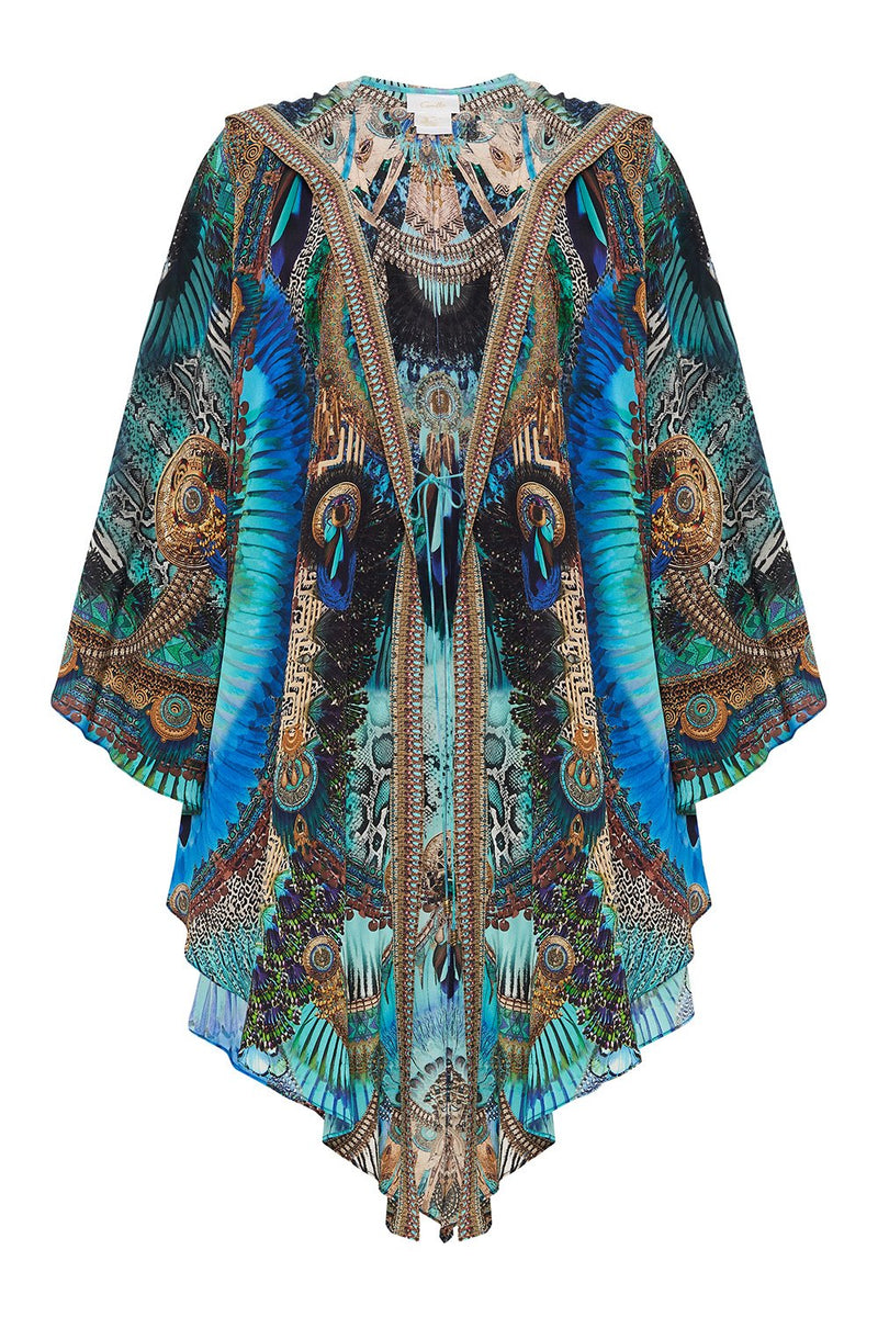 SHAPED HEM LAYER WITH HOOD TEMPLE TEMPTRESS – CAMILLA